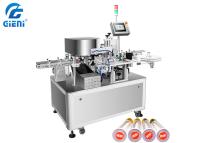 China PLC Control 2KW Lipstick Labeling Machine 90pcs/Min for 15-30mm Diameter Containers for sale