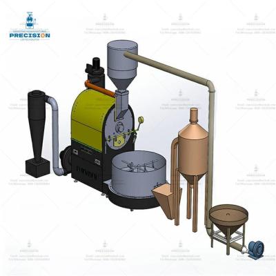 China Máquina de torrefação de café industrial para produção em larga escala à venda