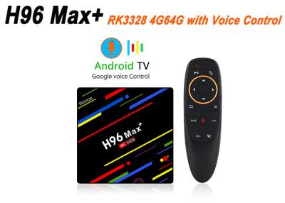 China H96 Max Plus Smart TV Box RK3328 4GB 64GB Android 8.1 USB3.0 Voice Control Support HD 4K Set-top Box for sale