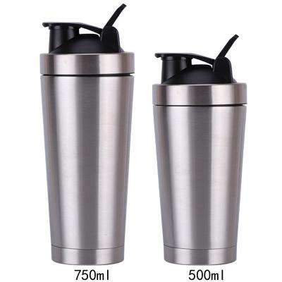 China Shaker Bottle With Blenders de aço inoxidável isolado, proteína murada dobro do vácuo mistura Shaker Cup, mantém-se quente & frio à venda