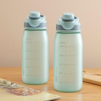 Cina Matte Color Finish Hydra Tritan Plastic Bottles With Time Marker Design in vendita