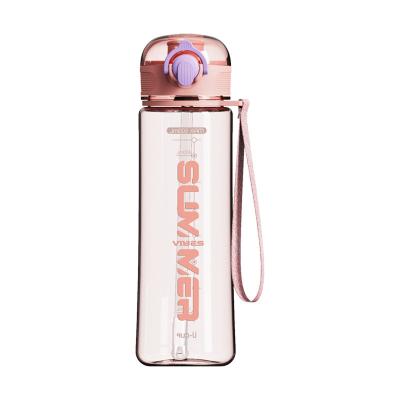 China Garrafas plásticas de ciclagem livres do esporte de IFUN BPA com palha 16oz 500ML à venda