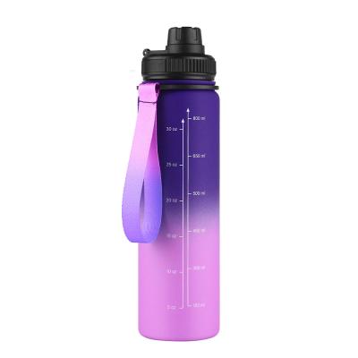 Cina Il vuoto di pendenza di modo ha isolato bocca della bottiglia di acqua del metallo di 32 Oz l'ampia con il coperchio a perfetta tenuta in vendita