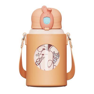 Cina 480ml ha isolato le bottiglie di acqua beventi dei bambini messe con paglia riutilizzabile in vendita