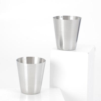 中国 注文の小さい30mlステンレス鋼のコップはコーヒーのためのタンブラーに金属をかぶせる 販売のため
