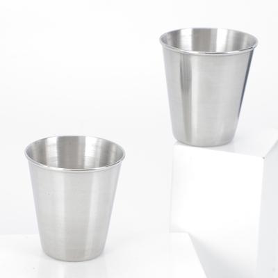 中国 注文の小さい30mlステンレス鋼のコップはコーヒーのためのタンブラーに金属をかぶせる 販売のため