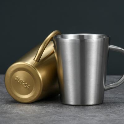 中国 300ml BPAの自由なステンレス鋼のハンドルが付いているコップによって絶縁される金属のコーヒー・マグ 販売のため