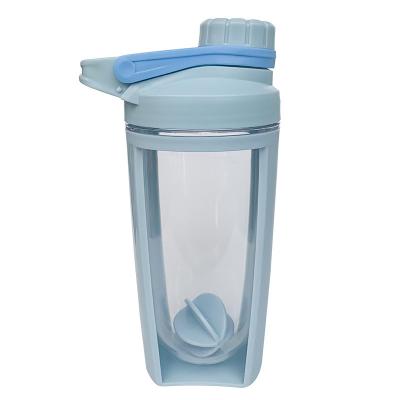 Cina La proteina di plastica spolverizza Shaker Bottle Mixer 600ml per il viaggio di forma fisica in vendita