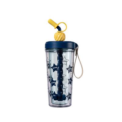 Cina 400ml Leakproof Drinking Water Bottle With Straw Bpa Free in vendita