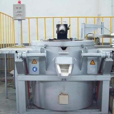 China Carbon Steel Aluminum Holding Furnace 500 - 1000 Kg/Hr for sale