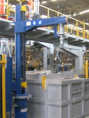 China Graphite Shaft Material Rotary Degassing Unit With Three Phase Four Wire Power Supply 100-500 Rpm Rotating Speed for sale