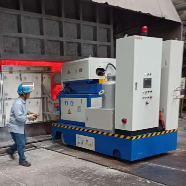 Rotary Flux Injector equipment in operation