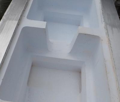 China Activated Carbon Filter Media Plastic Filtration Box for High Temperature Filtration Max Temperature 850C for sale