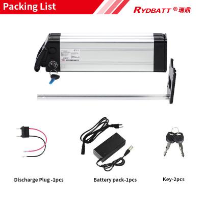Cina Vita elettrica di volte del pacchetto 48V 10.4Ah 500-1000 della batteria della bicicletta del pesce d'argento in vendita