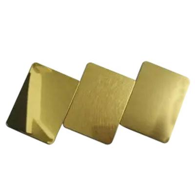 Cina 321 SS Piastra oro in acciaio inossidabile Finitura superficiale Specchio Finitura Titanio Oro Colorato in vendita