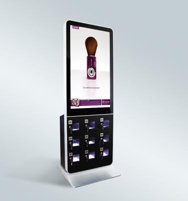 China Floor Stand Advertising Cell Phone Charging Kiosk With 42 Inch HD LCD Screen Digital Signage TV Player for sale