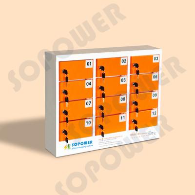 China Practical Vintage Mobile Phone Charging Station Multi Phone Storage Rack Locker for sale