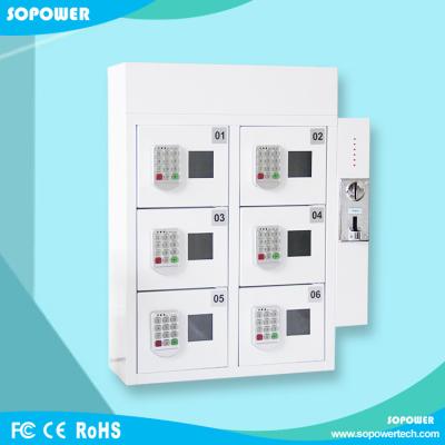 China Self Service Wall Mounted Coin Operated Cell Phone Charging Station locker for sale