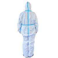 China Sterilized Disposable Protective Suit SMS / PP PE Material No Dust / Mildew for sale