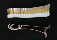 China ISO9001 Aluminum Alloy Curtain Pipe Holder 6063 0.30mm Thickness Custom Length for sale