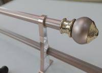 China 0.35mm Adjustable Curtain Rod Aluminum Alloy 1.2mm Thickness Custom Length for sale