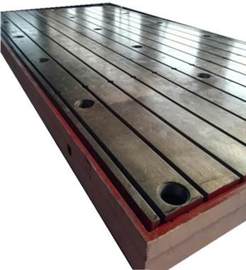 China cast iron T slot table with coolant tray for sale