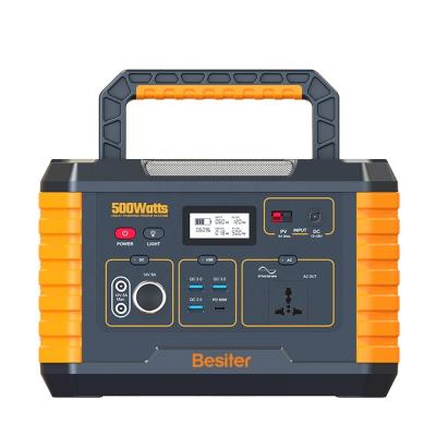China Emergency Power Supply UPS Portable Power Station Fast Charging 110V 500W for sale