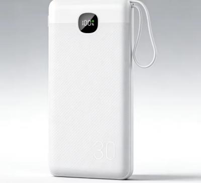 China Besiter-C3061 30000mAh High-Capacity Power Bank 18W Digital Display Type-C USB Input 3 Cables LI-Polymer Battery Power Station for sale