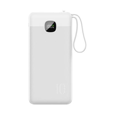 China Ultra Thin 10000mAh Portable Power Bank Type-C PD Fast Charge Digital Battery Indicator OEM Private Label Powerbank for sale
