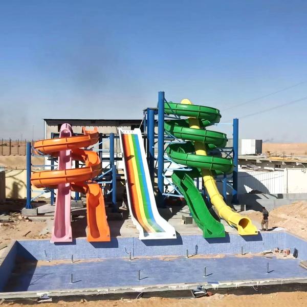 Quality Long Lasting Outside Water Slides Kamikaze Water Slide With Customized Colors for sale