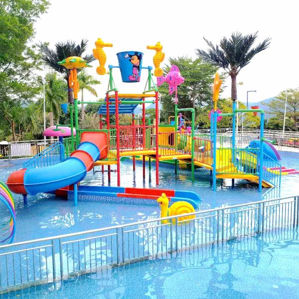 Quality 3-12 Years Old Kids Outdoor Water Playground Equipment Easy Maintance for sale