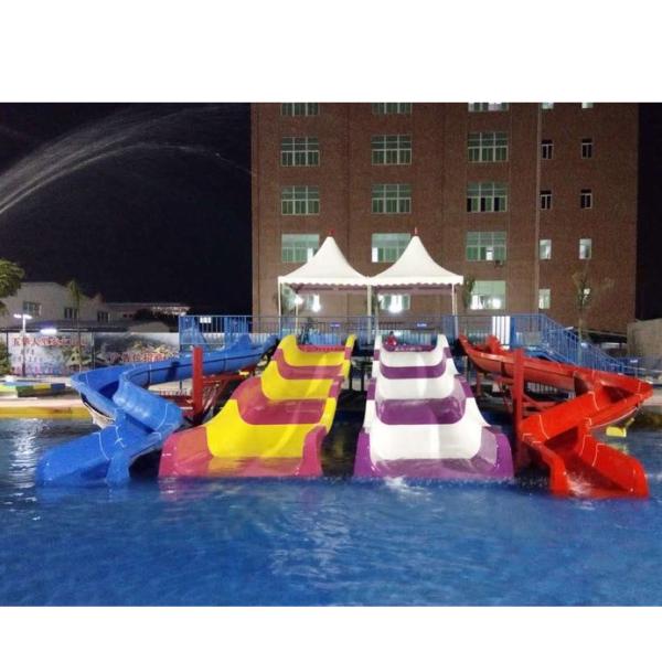 China Eco Friendly Colorful Hill Water Slide For Kids Family Pool Splash Fun supplier