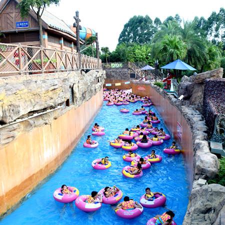 China Ice World Water Park Lazy River 200 People Capacity With Serene Currents supplier