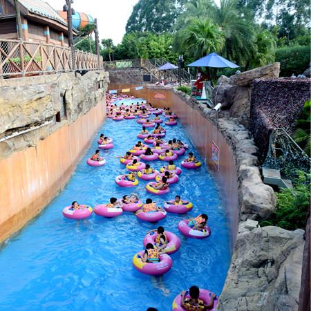 Quality Ice World Water Park Lazy River 200 People Capacity With Serene Currents for sale