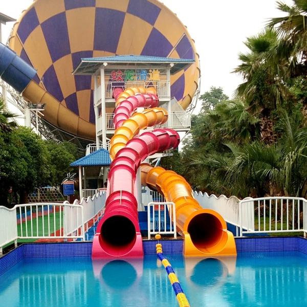 Quality Durable Creative Twist Water Slide Add Excitement To Your Water Park for sale