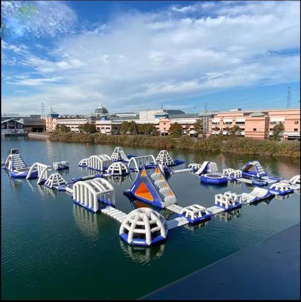 Quality Exciting Inflatable Water Park For Schools And Summer Camp for sale