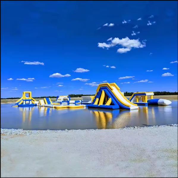 Quality Exciting Inflatable Water Park For Schools And Summer Camp for sale