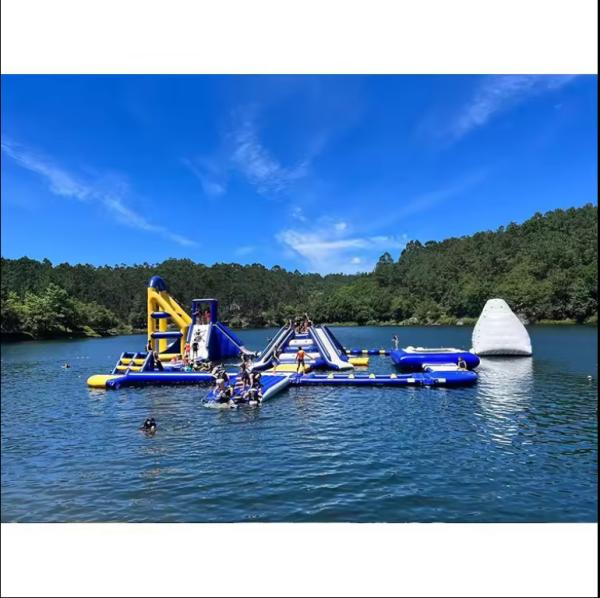 Quality Exciting Inflatable Water Park For Schools And Summer Camp for sale