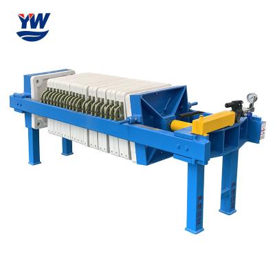 China Manual Hydraulic Chamber Plate Filter Press In Water Treatment Plant for sale
