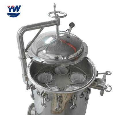 China Tratamento da água líquido industrial alto do alojamento de filtro do saco do fluxo 304ss à venda