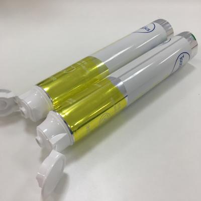 China D35 * tubos de empacotamento do alumínio 130g de 149.2mm, tubo de dentífrico com Web de prata à venda