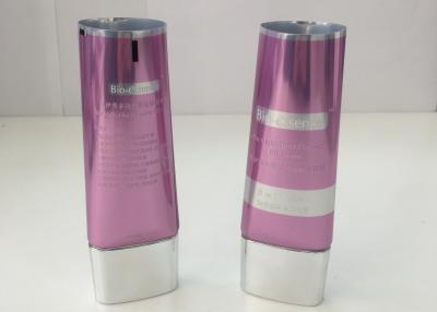 China Beschichtungs-Aluminium lamelliertes flaches ovales Rohr, kosmetische Rohre für BB Creme zu verkaufen
