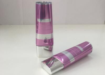 China Beschichtungs-Aluminium lamelliertes flaches ovales Rohr, kosmetische Rohre für BB Creme zu verkaufen