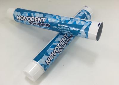Cina Diametri metropolitana di dentifricio in pasta di stampa offset di 165.1mm * di 28 laminata con il coperchio a vite liscio in vendita