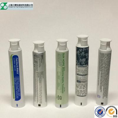 China De Kosmetische Buis van de tandpastacontainer, de Glanzende Gelamineerde Buis van het Samendrukkingsaluminium Plastiek Te koop