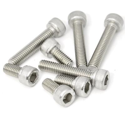 Cina DIN912 SS 304 custom stainless steel hexagon socket head screw hexagon socket head bolt half thread screw in vendita