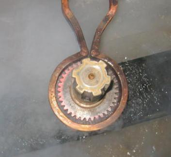 China 160 Kw Electric Induction Quenching Hardening Machine Gear Shaft Medium Frequency for sale