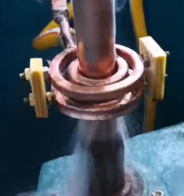 China 50kw Induction Hardening Heat Treatment Machine High Frequency Piston Rod for sale