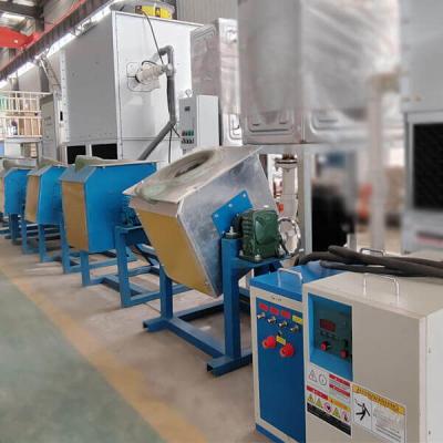 Cina Forno di fusione ad induzione ad alta capacità 100% ciclo di lavoro Acciaio ferro rame alluminio 1-100kg in vendita