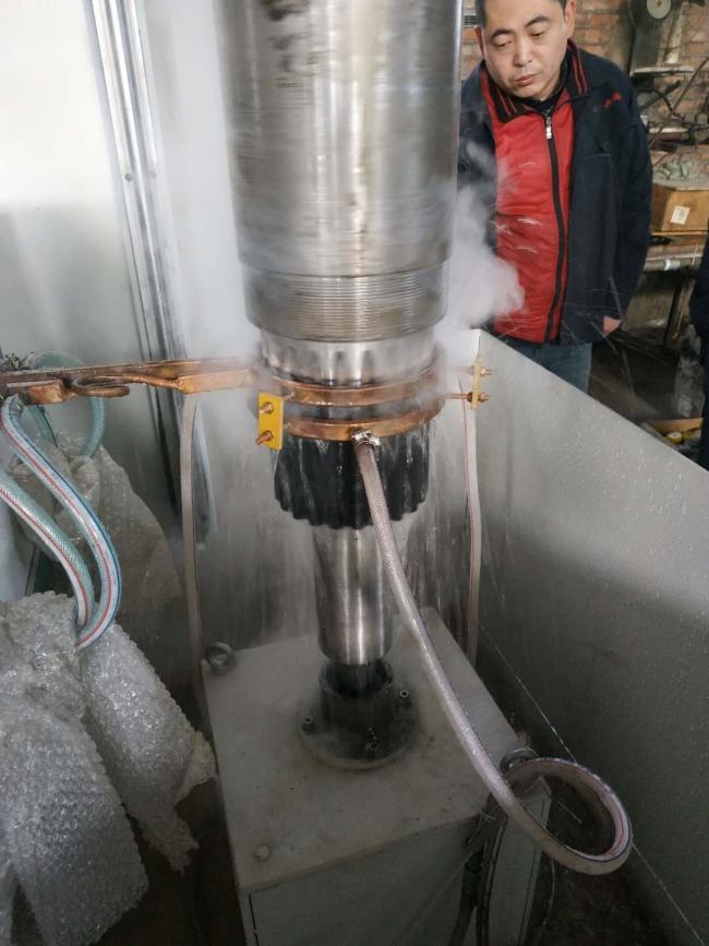 Gear High Frequency Vertical Induction Hardening Quenching Machine - Front View